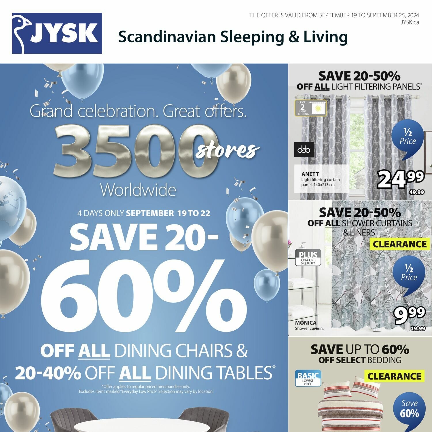 JYSK Weekly Flyer - Weekly Deals - Sep 19 – 25 - RedFlagDeals.com