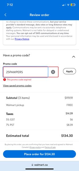 [Walmart] 20% off Pampers with S&S + extra $31 off $100 spend (app ...