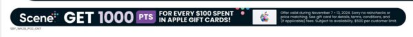 [Sobeys] Sobeys/Safeway: 1000 scene+ points for every $100 spent on ...