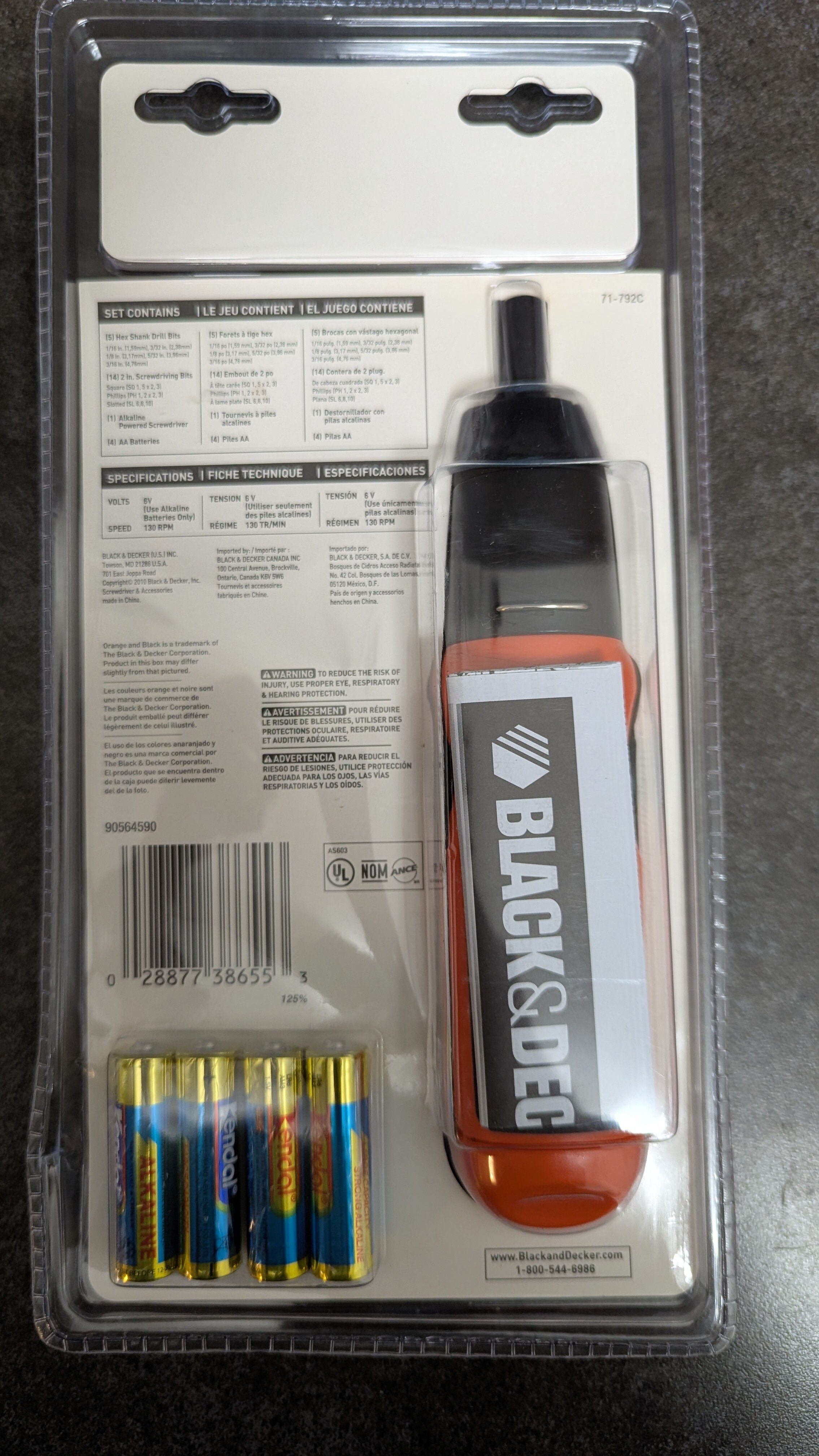 [Princess Auto] Cordless AA battery Black & Decker Screwdriver set $15 ...