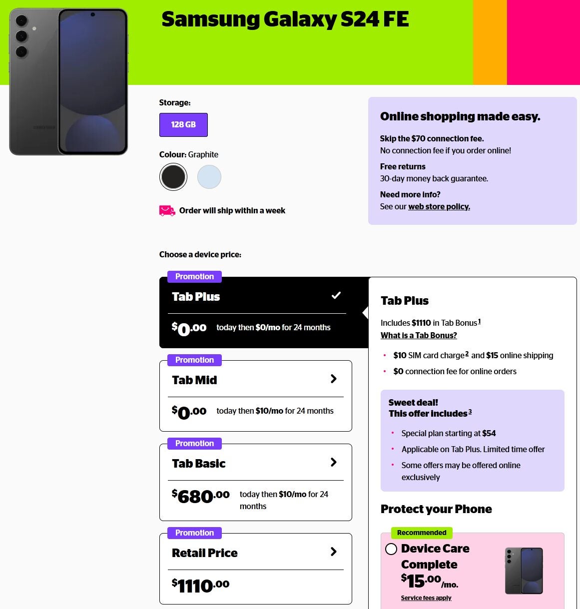 [Koodo] [Koodo] S24 FE 0$ with Tab Plus YMMV - RedFlagDeals.com Forums