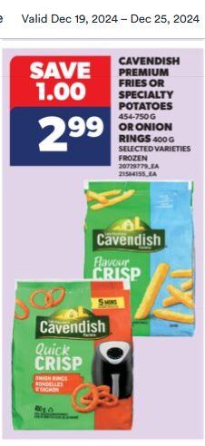 [Real Canadian Superstore] Free Cavendish Farms Quick Crisp Fries ...