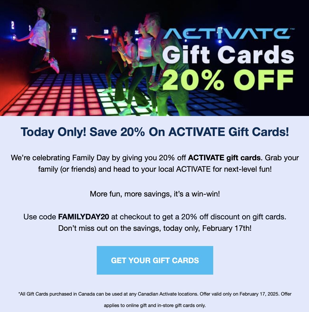 [Activate] 20% Off Gift Card - TODAY only - RedFlagDeals.com Forums