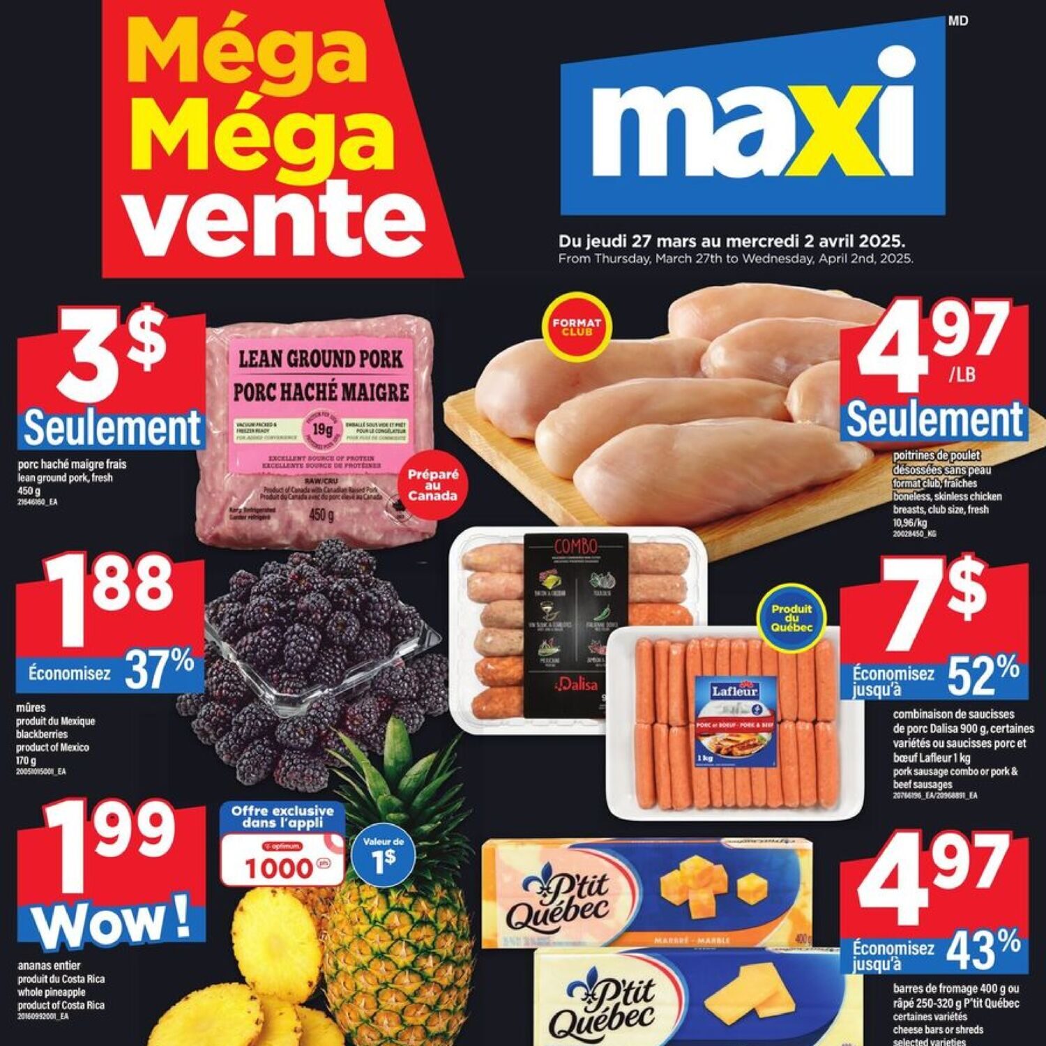 Maxi Weekly Flyer - Maxi & Cie - Mega Sale - Mar 27 – Apr 2 ...