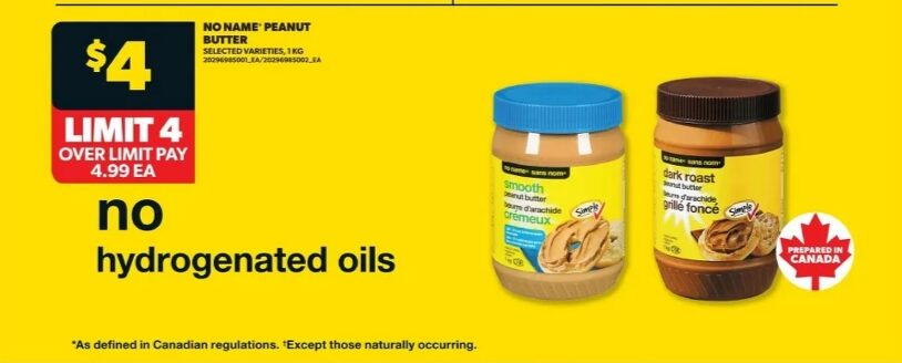[Real Canadian Superstore] No Name Peanut Butter 1KG $4.00 + 2,000 PCO ...