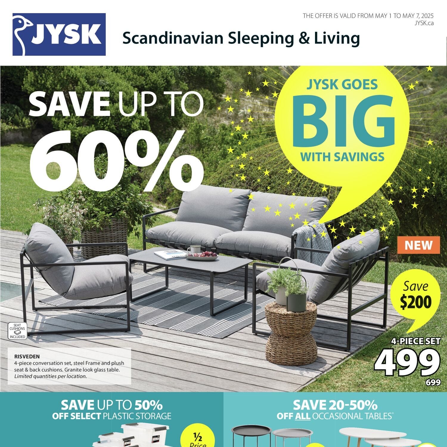 JYSK Weekly Flyer - Weekly Deals - Go Big With Savings - May 1 – 7 ...