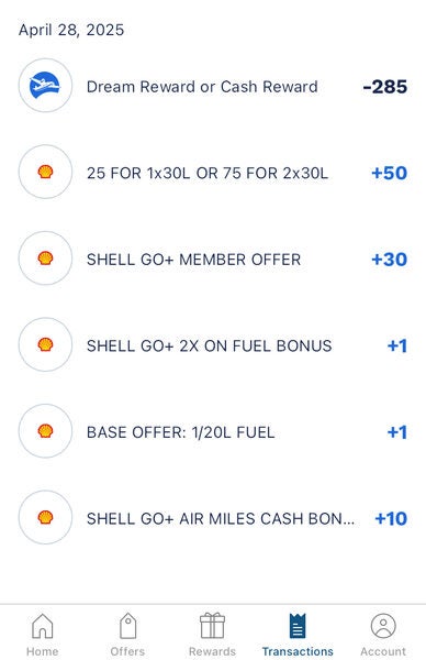 [Air Miles] Shell 1 Bonus Air Mile Per L of Fuel or Per $ on Car Wash ...