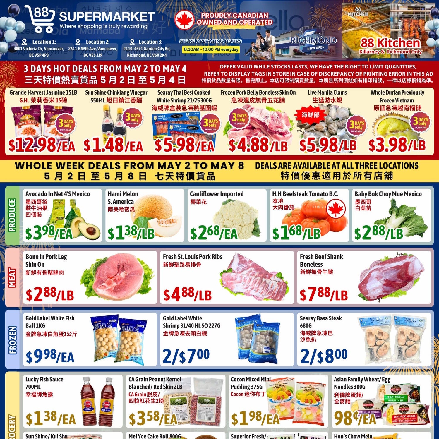 88 Supermarket Weekly Flyer - Weekly Specials - May 2 – 8 ...