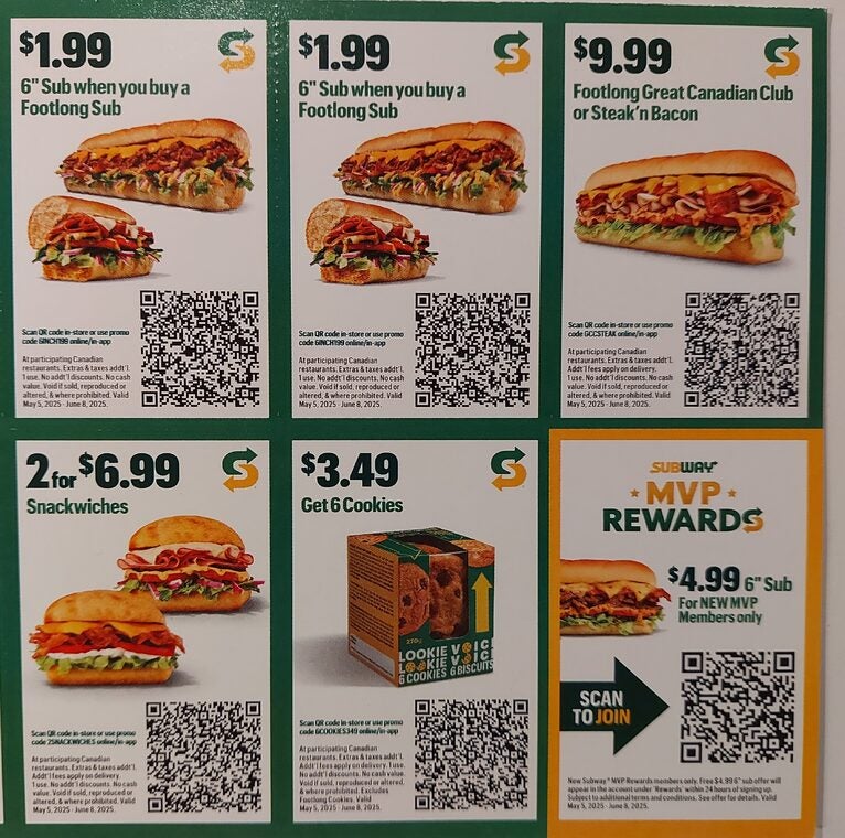 [Subway] Subway Coupon Codes May 5 - June 8, 2025 - RedFlagDeals.com Forums