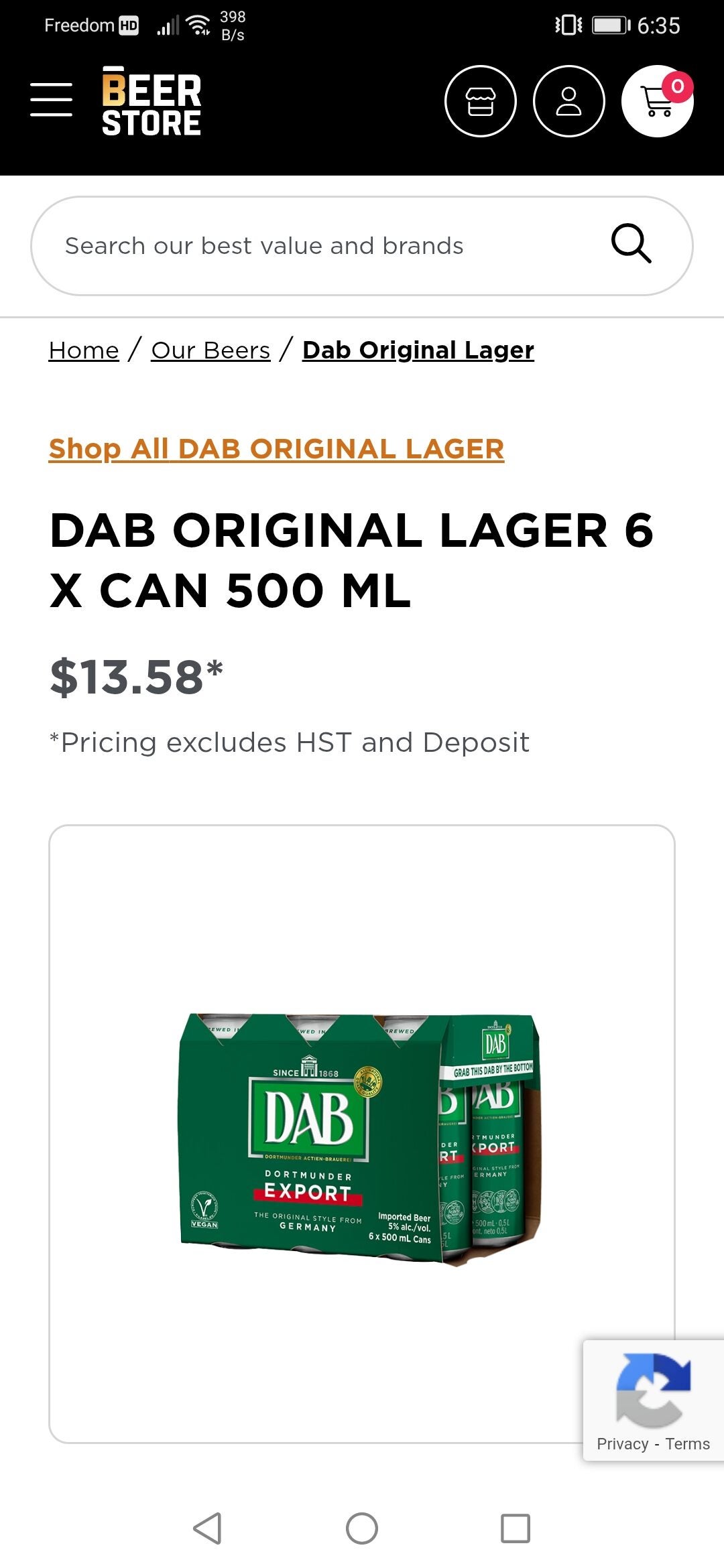 [The Beer Store] DAB ORIGINAL LAGER 1 Can 440 ml, 5% Alcohol Imported ...