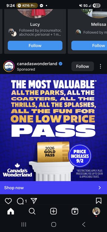 [Canada's Wonderland] Canada's wonderland season pass 2026 ...