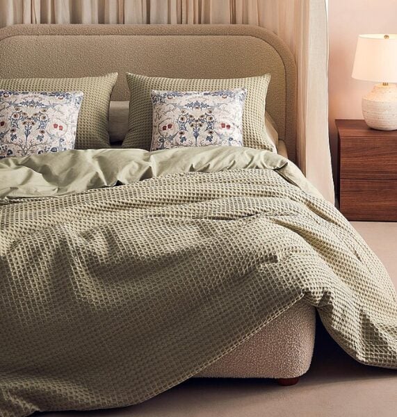 [Simons] Simons Maison Home Fashion Waffle Organic Cotton Duvet Cover ...