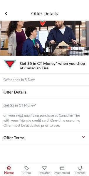 [Canadian Tire] YMMV $5 Canadian Tire money on any spend at CT ...