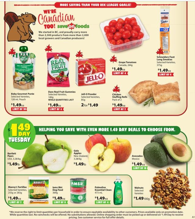 [Save On Foods] $1.49 Day on Tuesday, August 19 - RedFlagDeals.com Forums