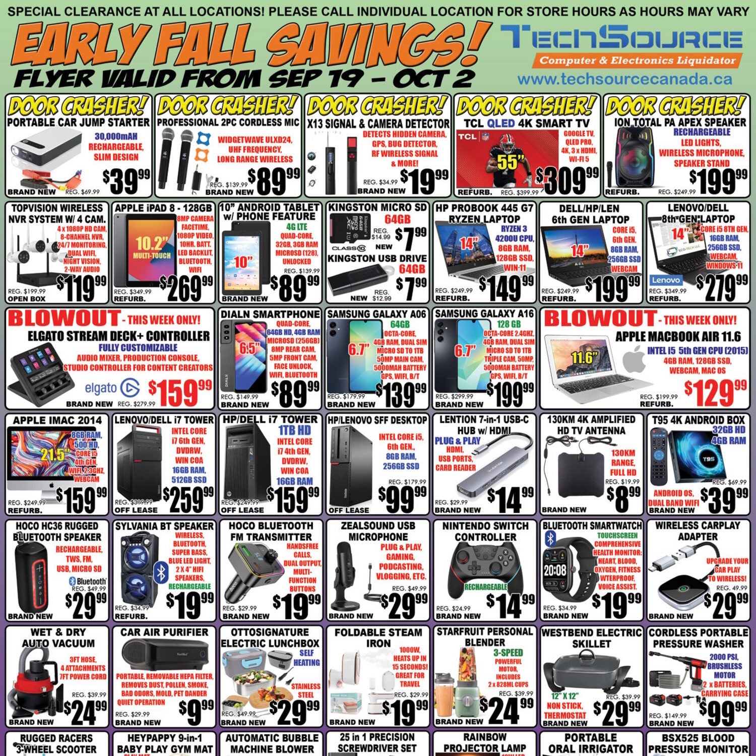 Tech Source Weekly Flyer - Early Fall Savings - Sep 19 – Oct 2 ...