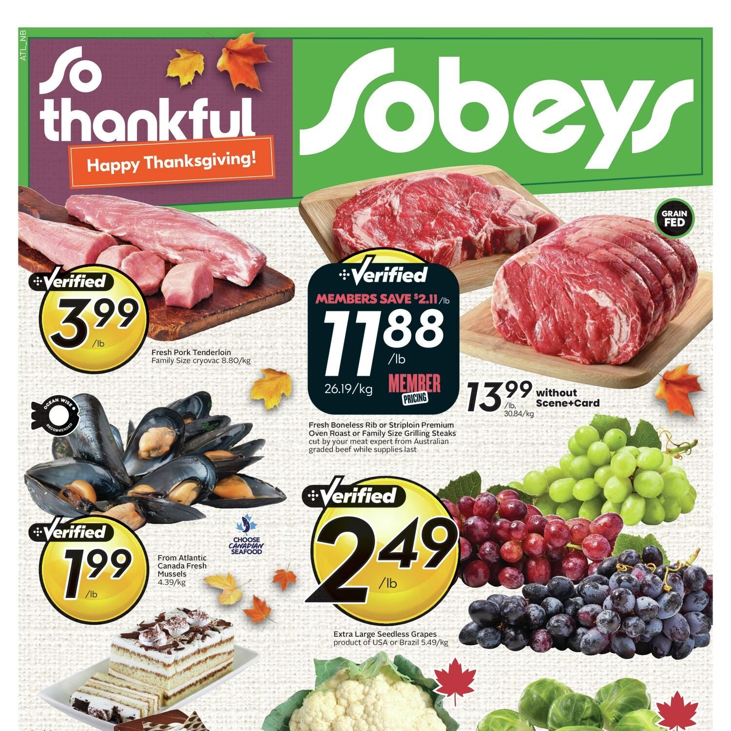 Sobeys Weekly Flyer - Weekly Savings (NB) - Oct 9 – 15 - RedFlagDeals.com