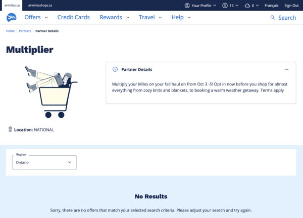 [Air Miles] Multiply Your Miles: 15x to 30x from Oct 3 to 5 - Page 5 ...