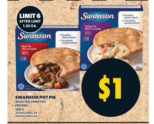[Loblaws] Swanson Meat Pie $1.00, Hasbro Grab & Go Games $4.00, PC ...