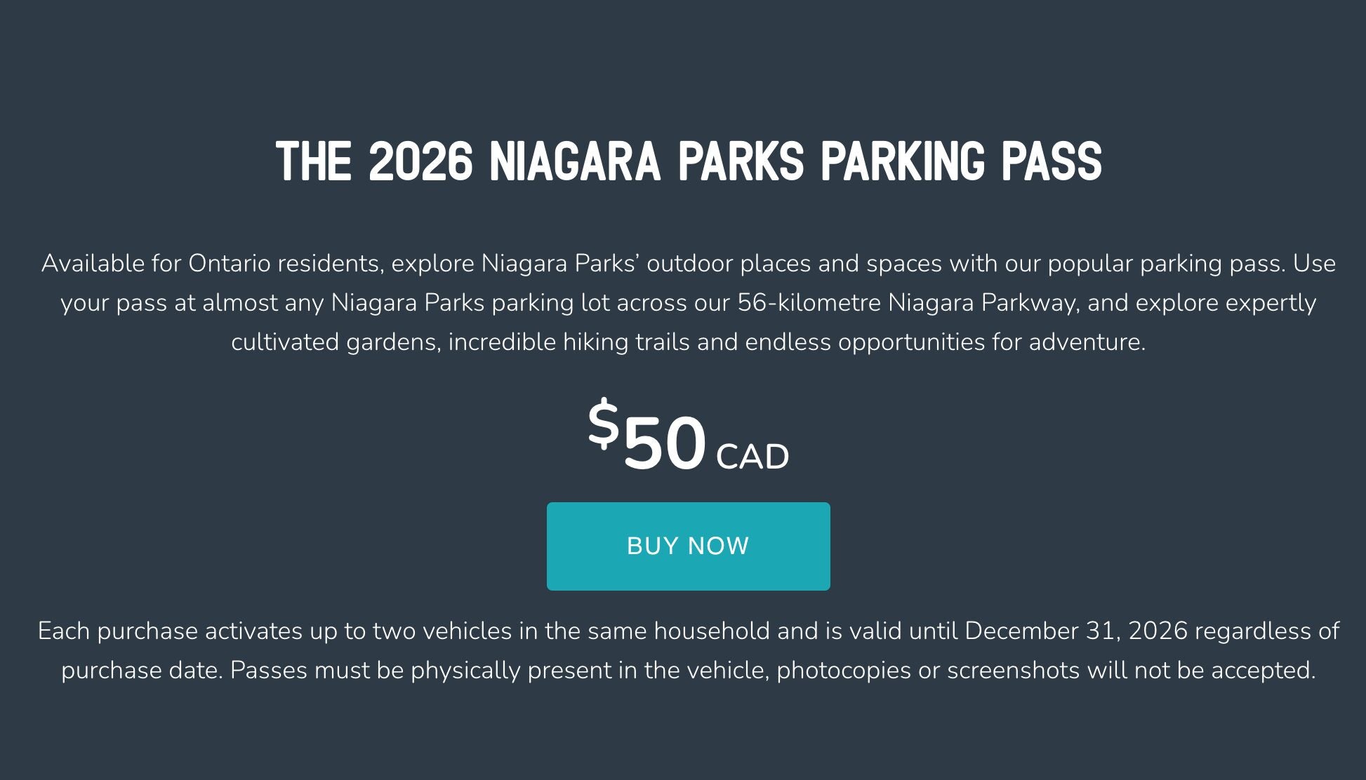Niagara Falls Parking Pass - $50 - RedFlagDeals.com Forums