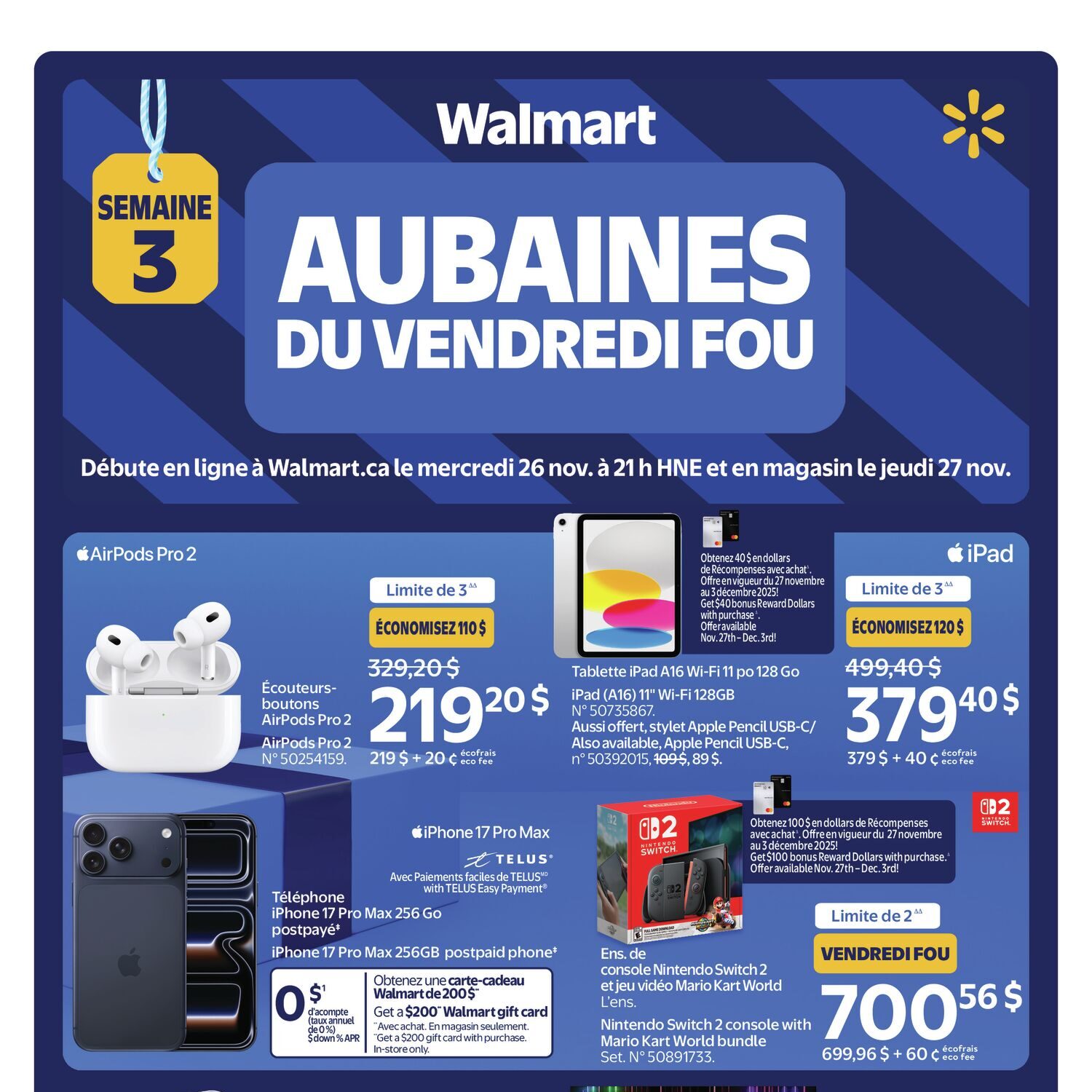 Walmart Weekly Flyer - Black Friday Deals (QC) - Nov 27 – Dec 3 ...