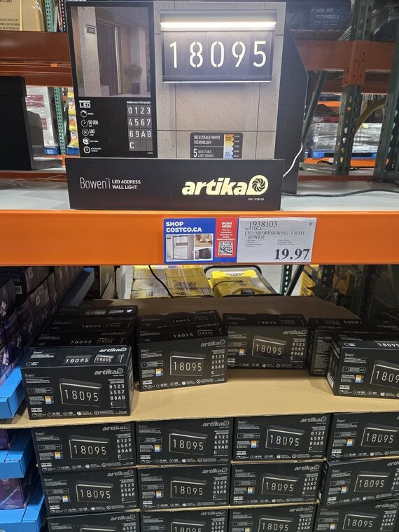 [Costco] Artika LED outdoor wall address light - 19.97 - RedFlagDeals ...