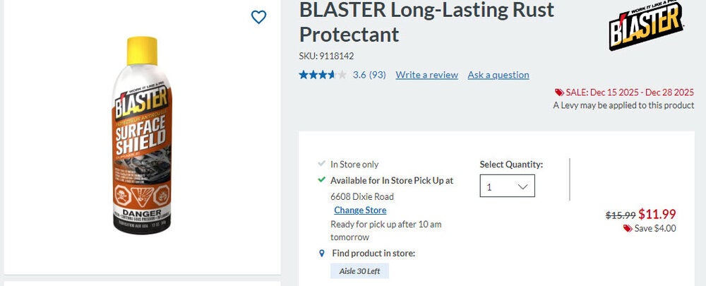 [Princess Auto] Blaster Surface Shield $11.99 25% off - RedFlagDeals ...
