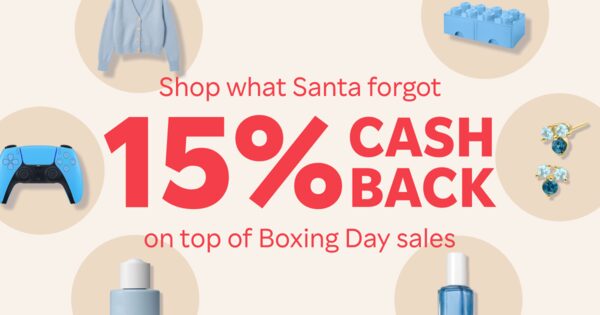 [Rakuten] [Boxing Day] Today only: get 15% Cash Back on top of Boxing ...