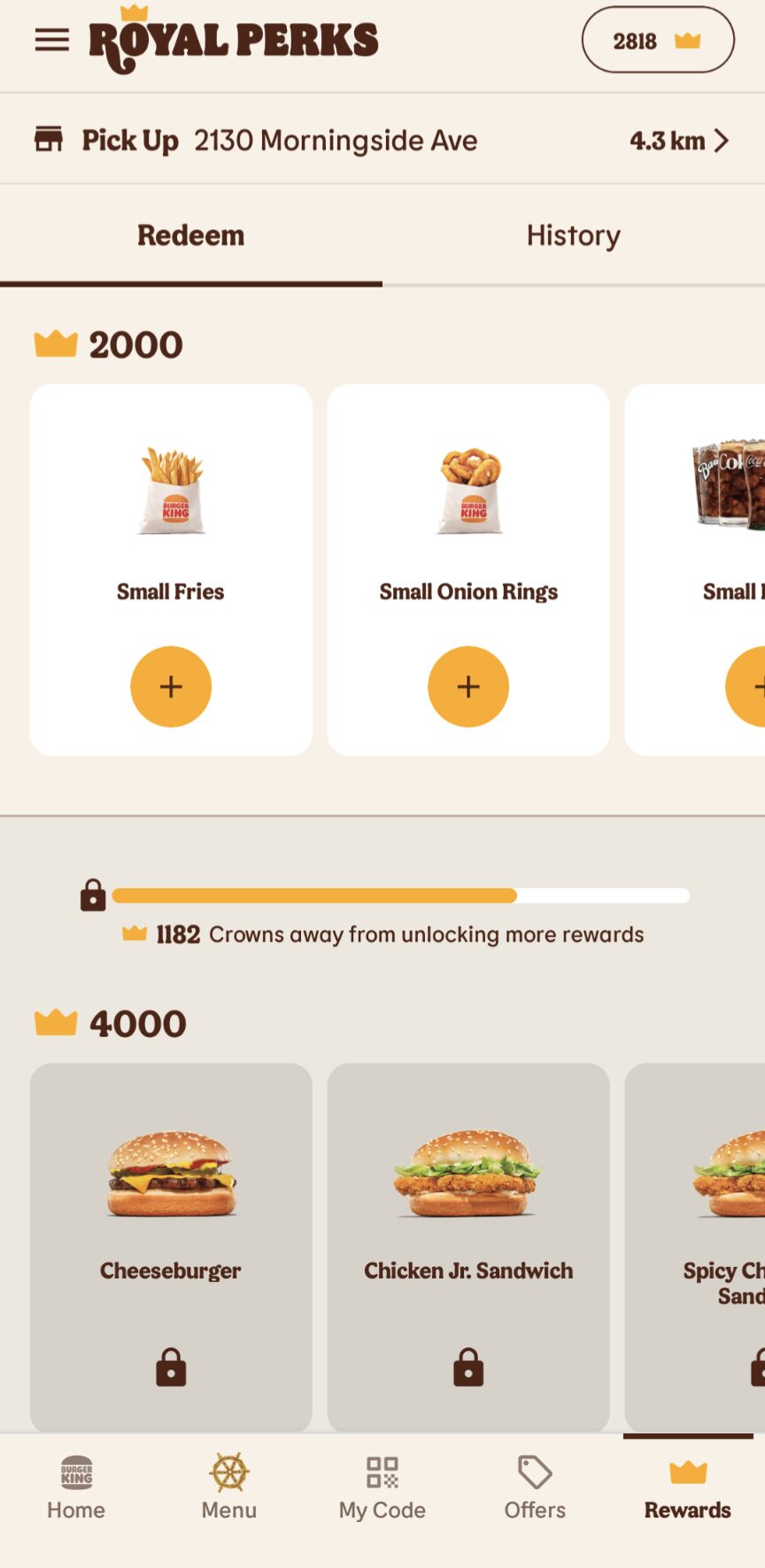[Burger King] $4 OG chicken sandwich/$3 whopper jr./$2 mozza fries 4pc ...