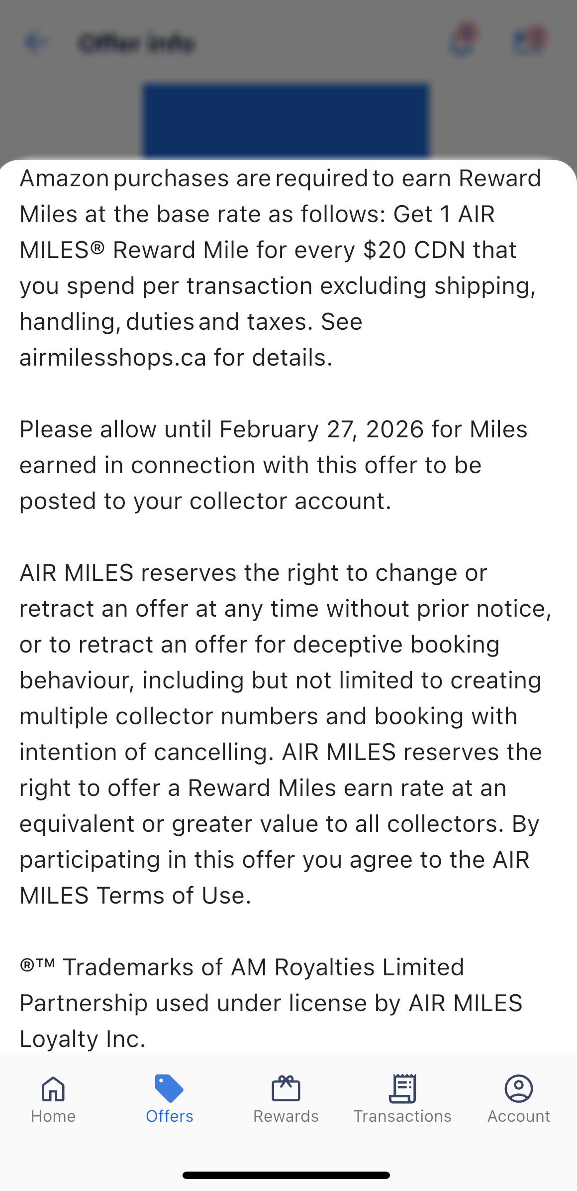 [Air Miles] [Airmilesshops.ca] [Amazon.ca] Spend $20 Get 50 AM. Jan 22 ...
