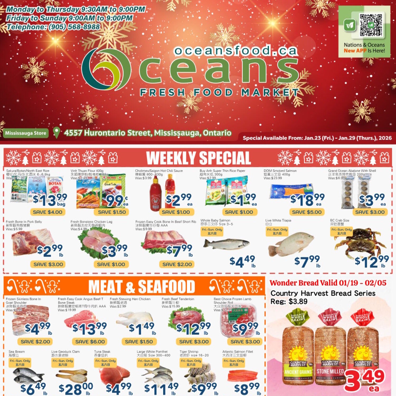 Oceans Fresh Food Market Weekly Flyer - Weekly Specials - Jan 23 – 29 ...