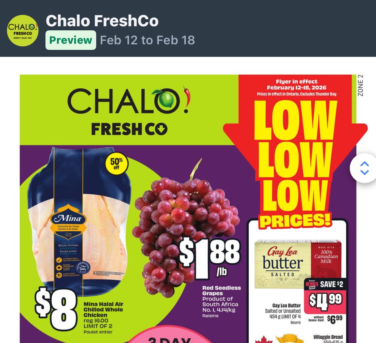 [Chalo FreshCo] $8 Mina Whole Chicken (Halal) Feb 12-18 ON ...