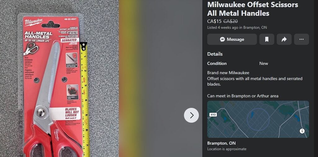 [Dollarama] Milwaukee Scissors $5.00 - Page 21 - RedFlagDeals.com Forums