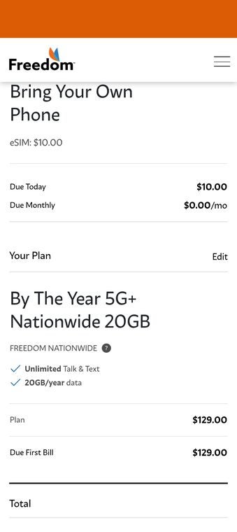 [Freedom Mobile] New Prepaid Annual Plans $129 20GB 5G+ $159 40GB 5G ...
