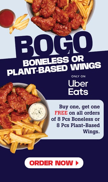 [Uber Eats] St. Louis Bar and Grill BOGO Boneless or Plant-based Wings ...