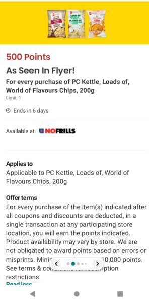 [No Frills] ON - PC Kettle, Loads of, or World of potato chips $2 - 500 ...