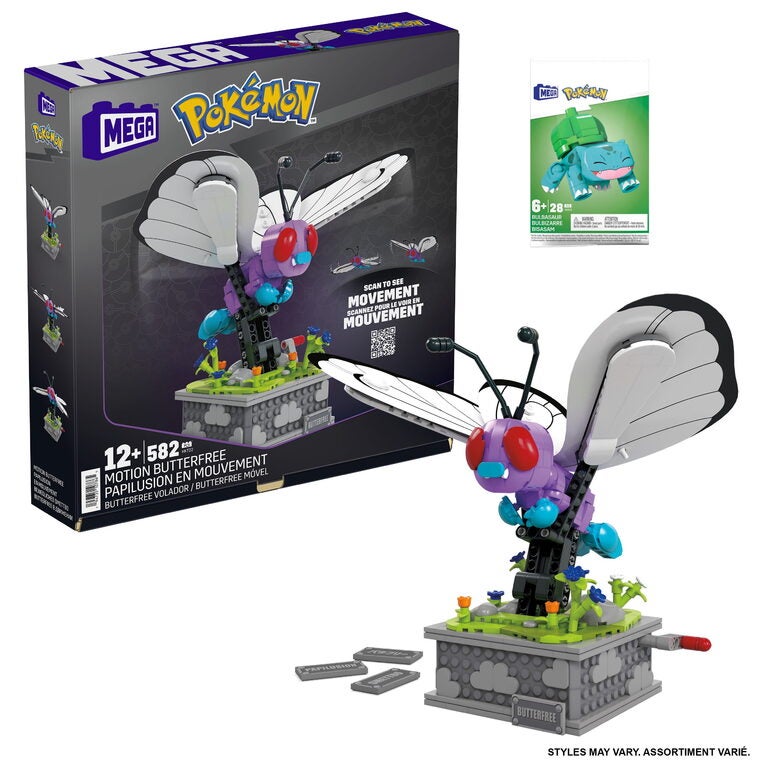 [Walmart] MEGA (blocks) Pokémon Bundle - Motion Butterfree (605 Pieces ...