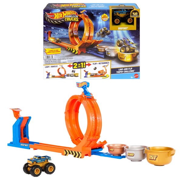 [Walmart] Hot Wheels Monster Trucks Loop-And-Flip Trophy Challenge ...