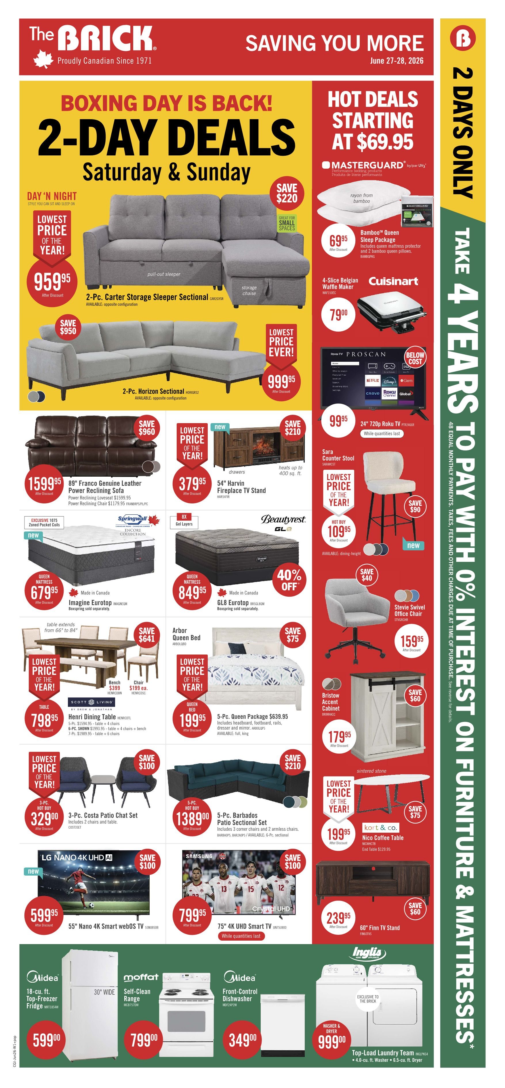 The Brick Weekly Flyer - Vancouver Island Only - Boxing Week Blowout ...