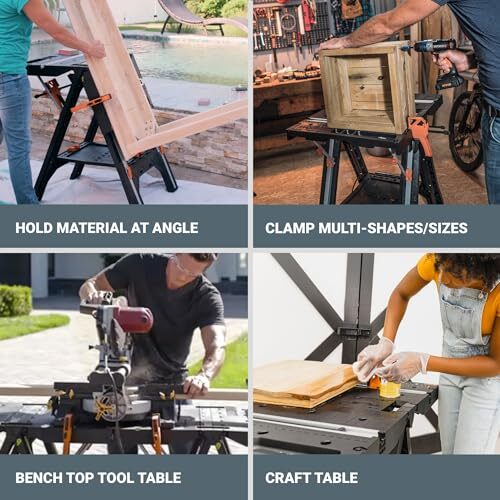 [Amazon.ca] WORX WX051 Pegasus Folding Work Table with Quick Clamps ...