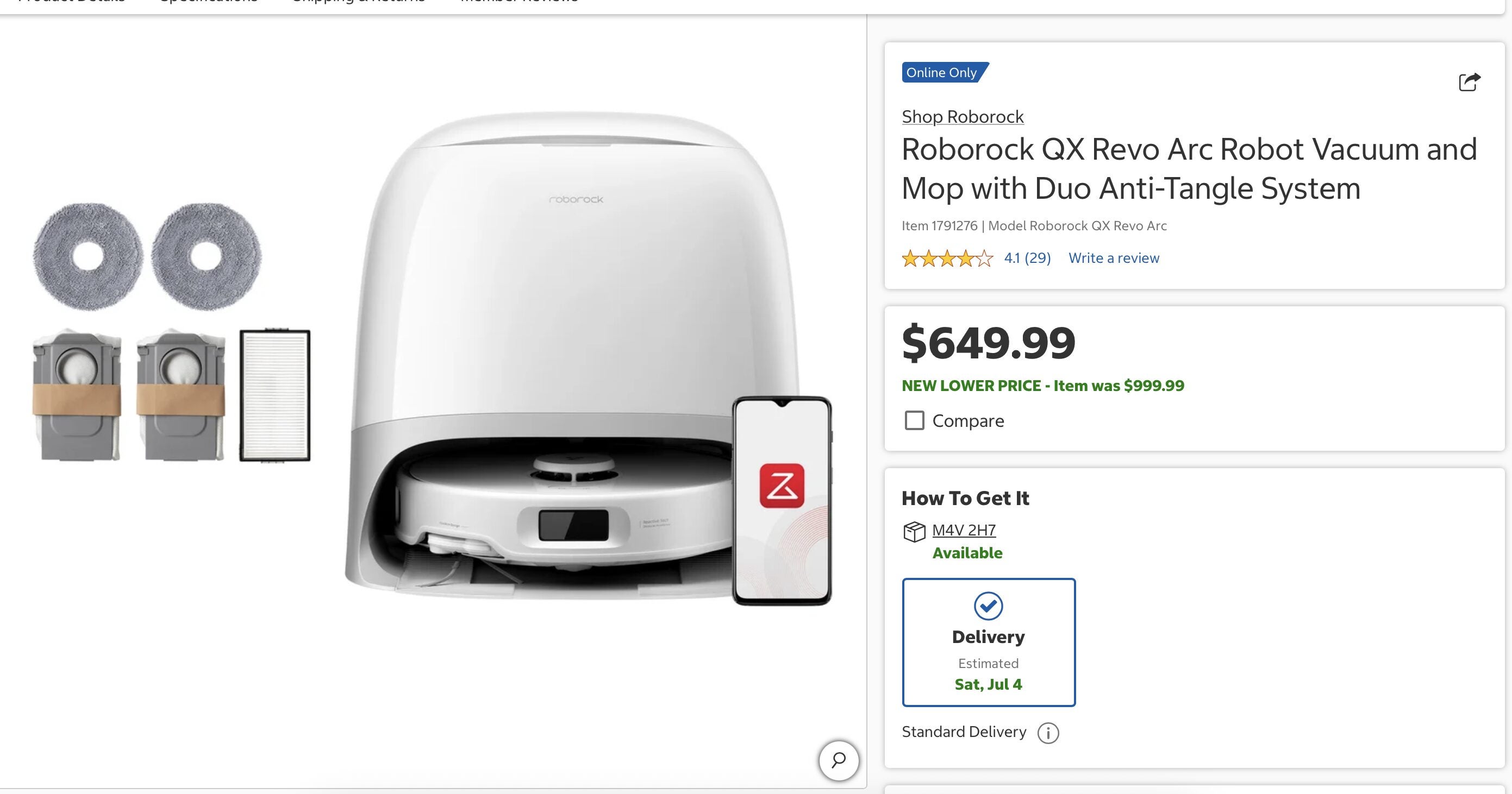 [Costco] Costo - Roborock QX Revo Arc Robot Vacuum and Mop - $649.99 ...
