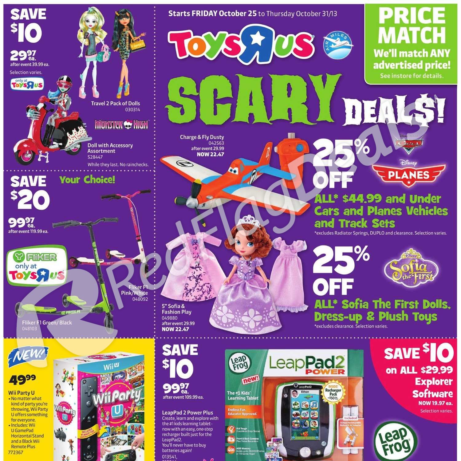 Toys R Us Weekly Flyer - Weekly Flyer - Scary Deals! - Oct 25 – 31 ...